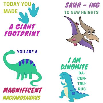 "Cute Dinosaurs Reward Stickers for Kids Student Award Sticker Pack ...