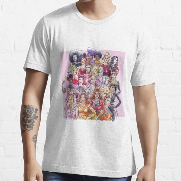 "RuPaul's Drag Race All Winners" T-shirt for Sale by mannequinsart ...