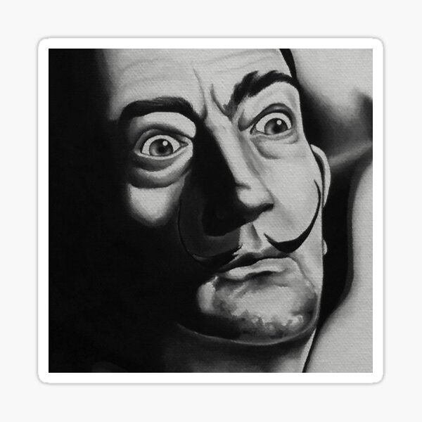 "Salvador Dali " Sticker by SASnRASdesigns | Redbubble