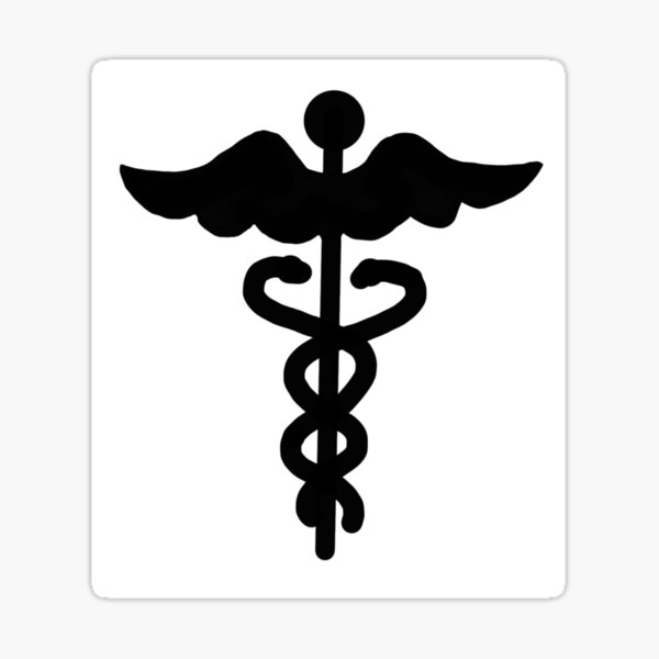Caduceus Symbol Of Medicine Stickers | Redbubble