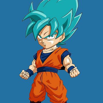 Pegatina con la obra «Cabello azul Goku» de Hideky98 | Redbubble