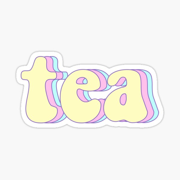 "tea" Sticker for Sale by mimisstickers | Redbubble