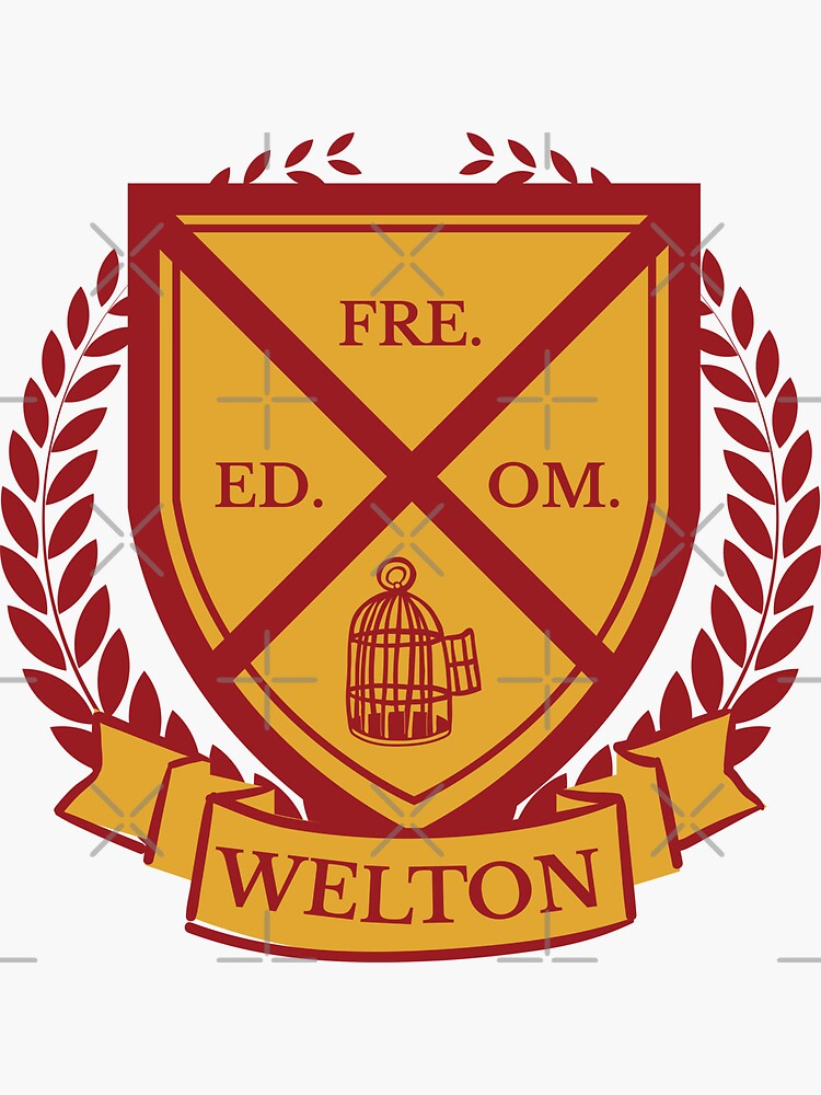 "Welton Academy Badge // Dead Poets Society" Sticker for Sale by ...