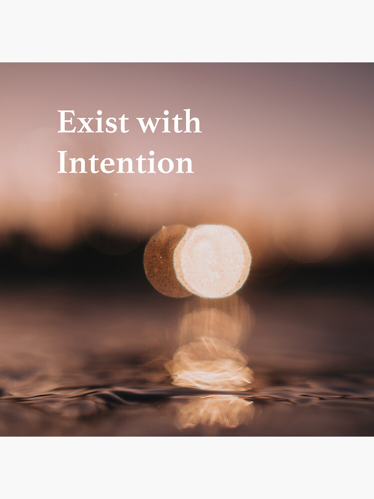 "light reflection exist with intention" Sticker for Sale by ...