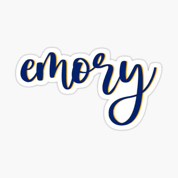 "Emory University" Sticker by box-of-colors | Redbubble