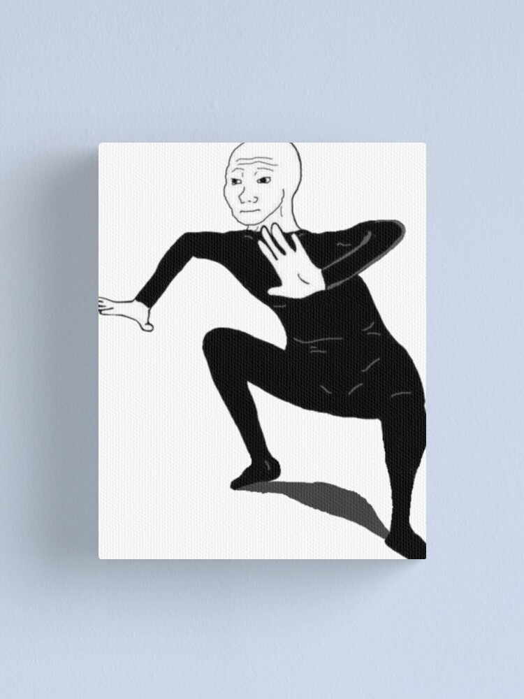 "Abstract Wojak - Feels Guy Meme" Canvas Print for Sale by aliokatan ...