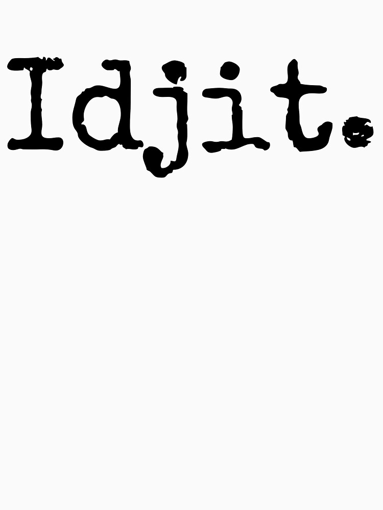 "Idjit" T-shirt for Sale by FanTeeSize | Redbubble | supernatural t ...