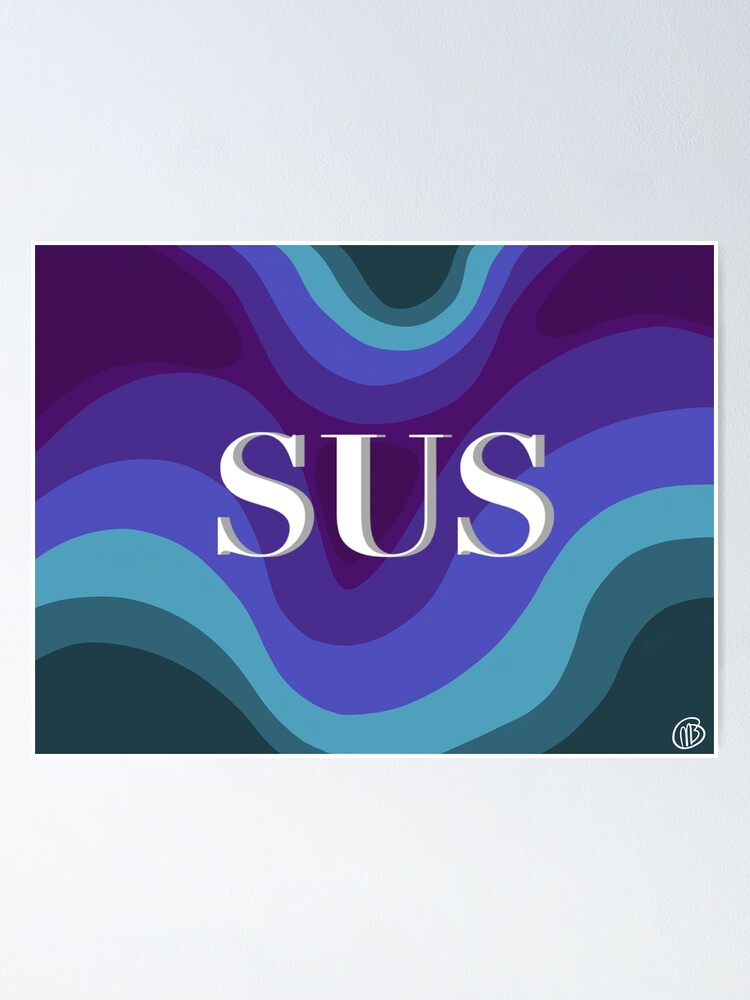 "Sus Aesthetic Sticker - Head Empty Series" Poster for Sale by ...