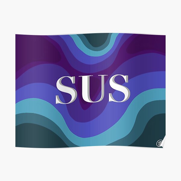 "Sus Aesthetic Sticker - Head Empty Series" Poster for Sale by ...