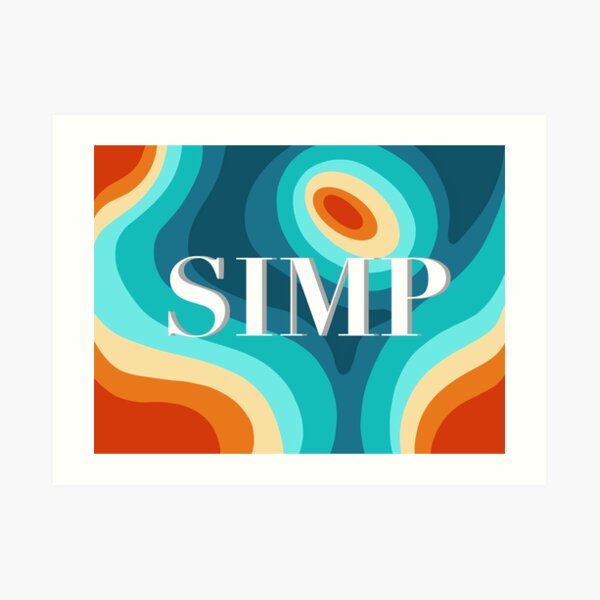 "SIMP Aesthetic Sticker - Head Empty Series" Art Print by madisondraws ...