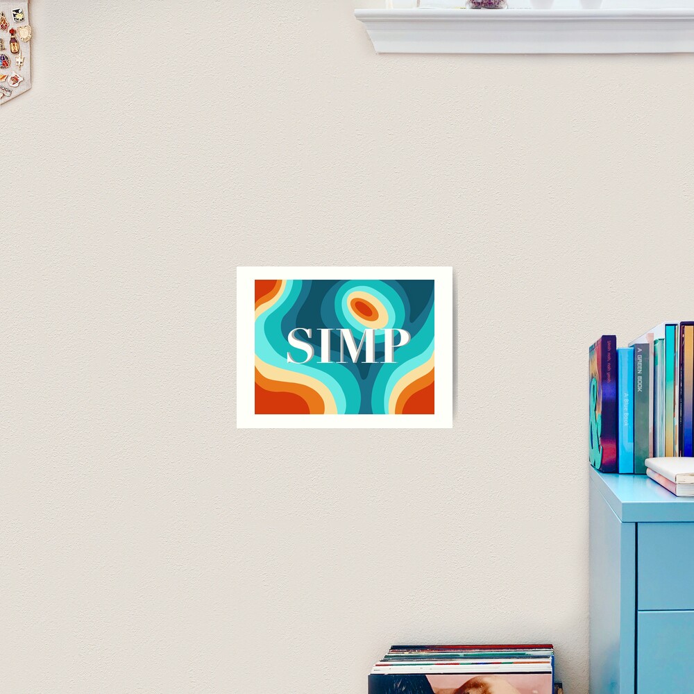 "SIMP Aesthetic Sticker - Head Empty Series" Art Print by madisondraws ...