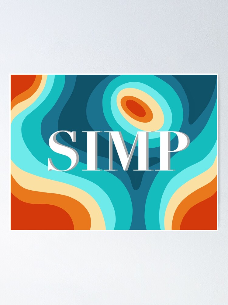 "SIMP Aesthetic Sticker - Head Empty Series" Poster by madisondraws ...