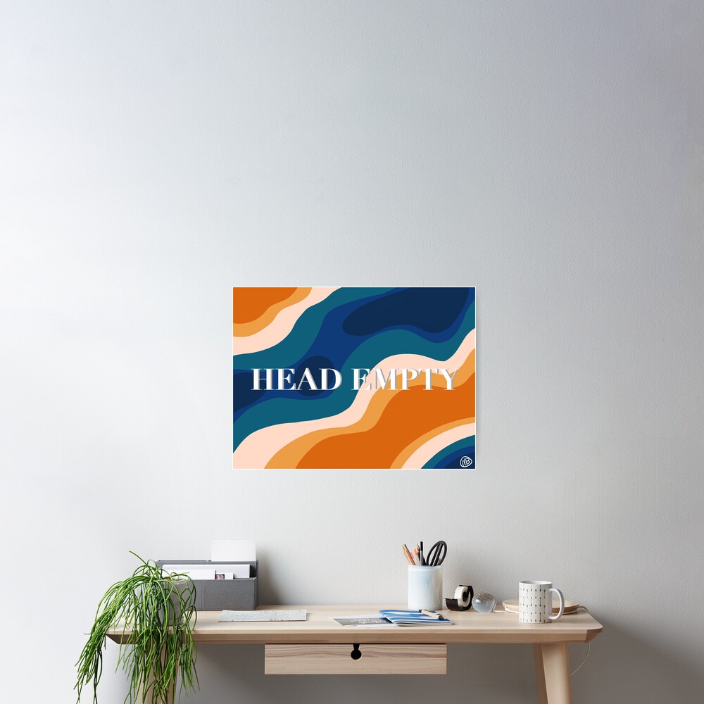 "Head Empty Aesthetic Sticker - Head Empty Series" Poster by ...