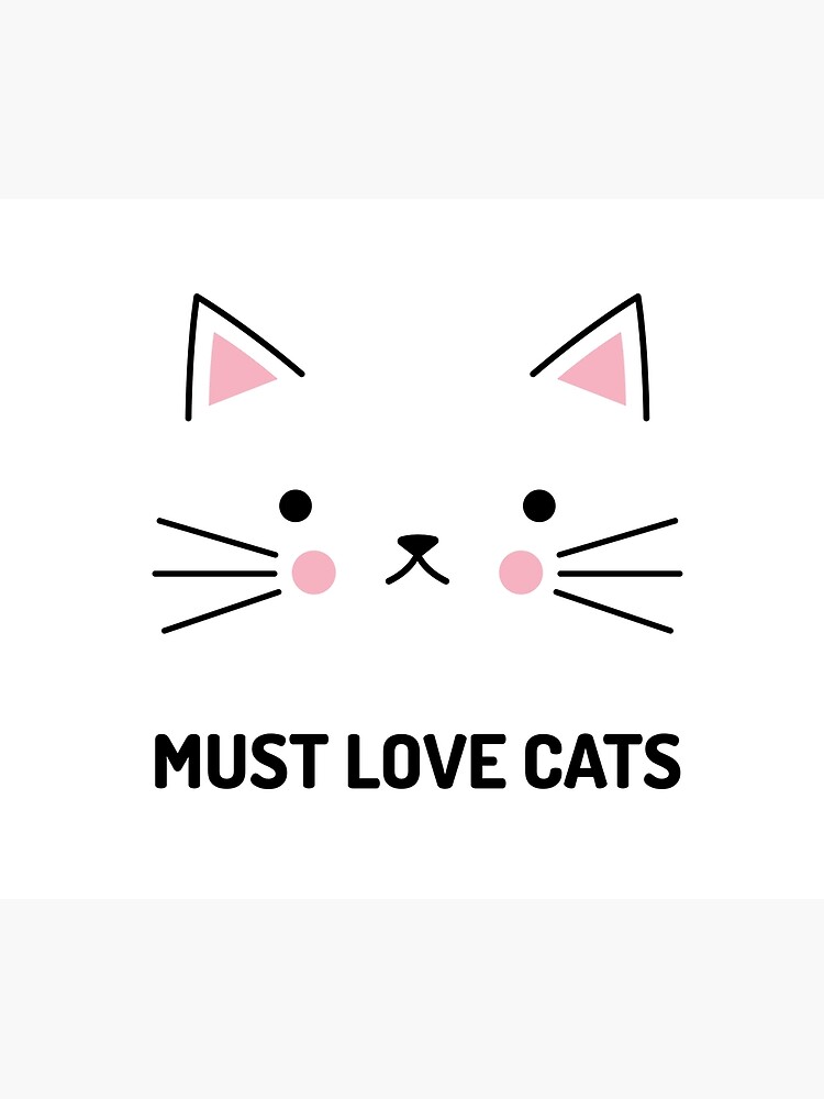 "Must Love Cats - Super Cute Cat design" Comforter for Sale by ...