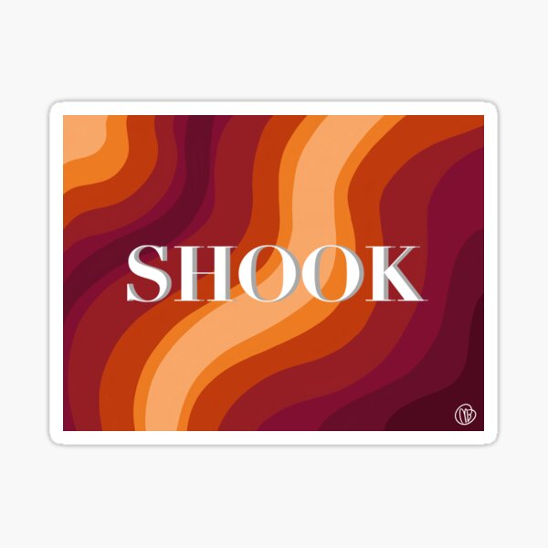 "Shook Aesthetic Sticker - Head Empty Series" Sticker for Sale by ...