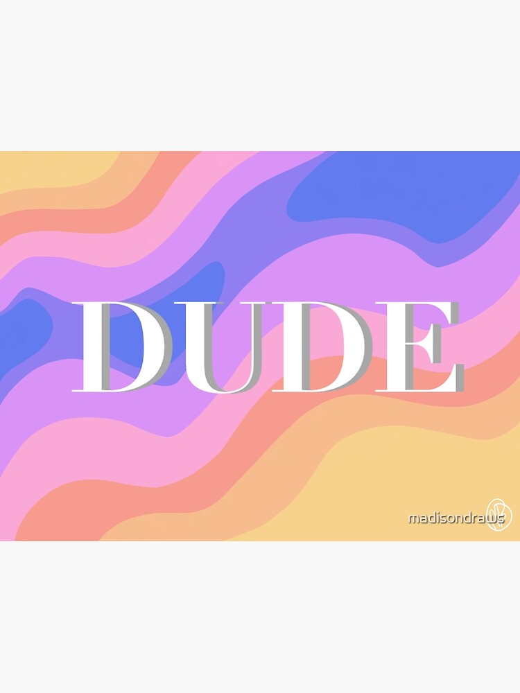 "Dude Aesthetic Sticker - Head Empty Series" Poster by madisondraws ...