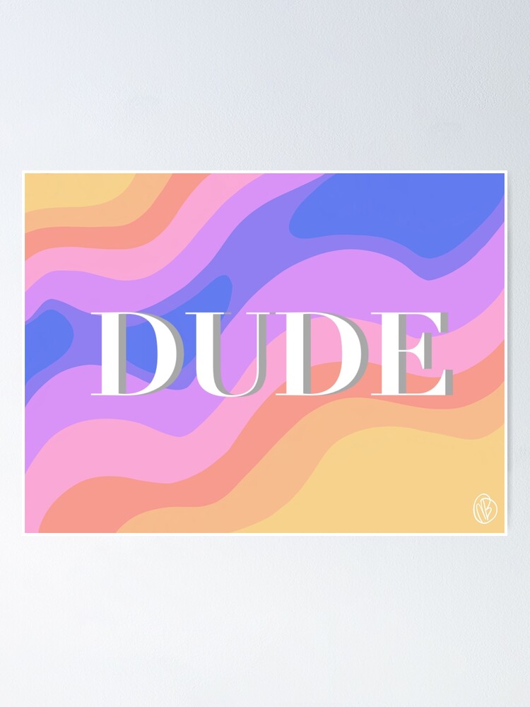 "Dude Aesthetic Sticker - Head Empty Series" Poster by madisondraws ...