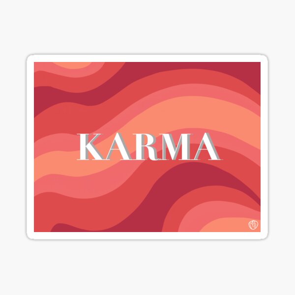 "Karma Aesthetic Sticker - Head Empty Series" Sticker for Sale by ...