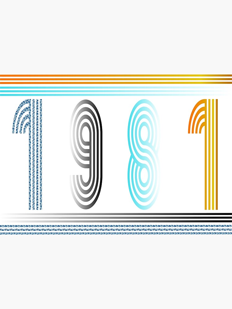 "est 1981" Poster for Sale by BestPrintArts | Redbubble