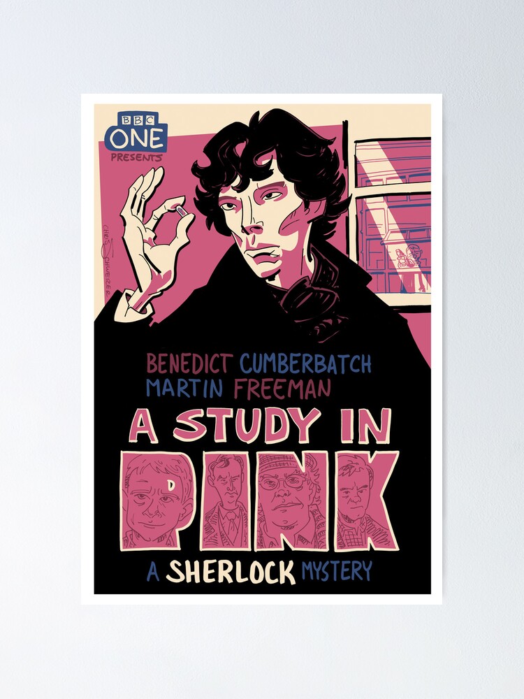 "Vintage Poster - A Study In Pink" Poster for Sale by Chris Schweizer ...