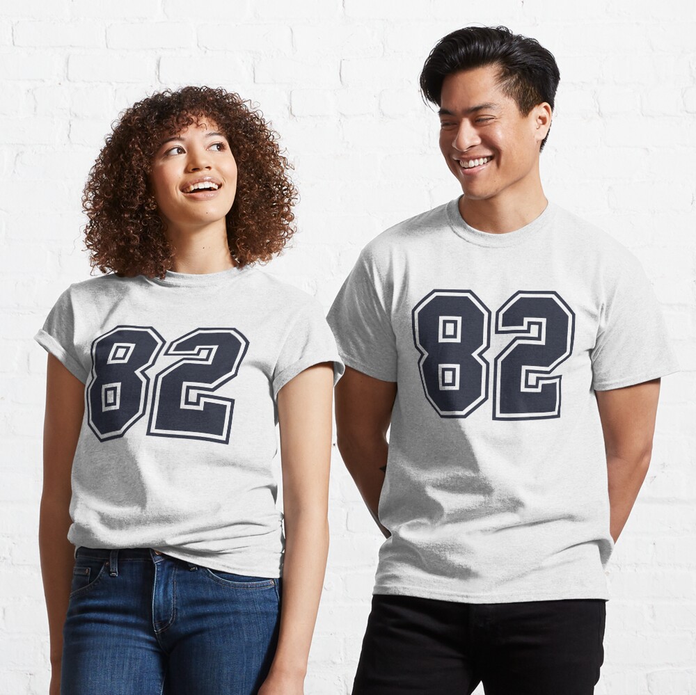 "82 Sports Number Eighty-Two" Sticker for Sale by HelloFromAja | Redbubble