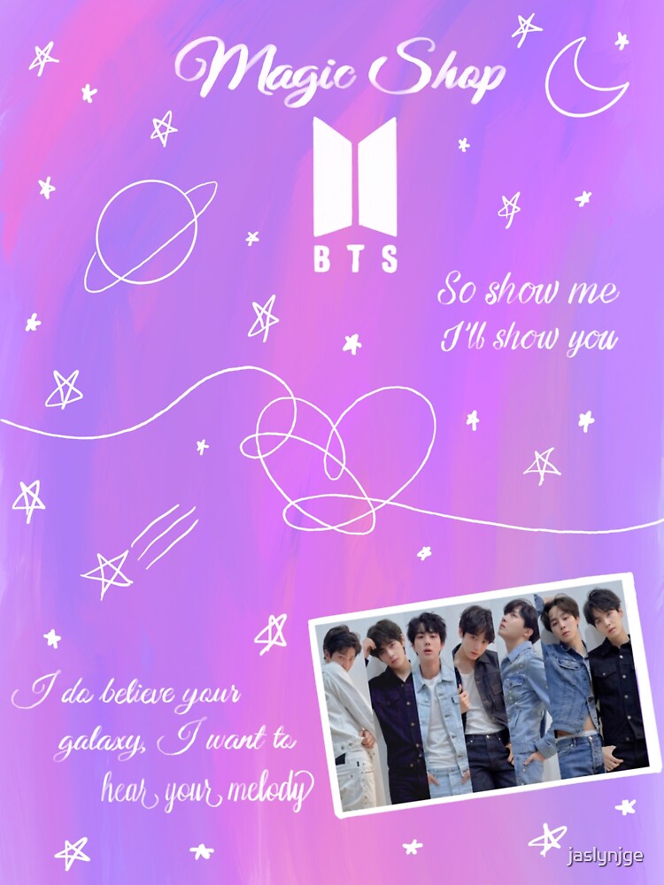 "BTS Magic Shop" Sticker for Sale by jaslynjge | Redbubble