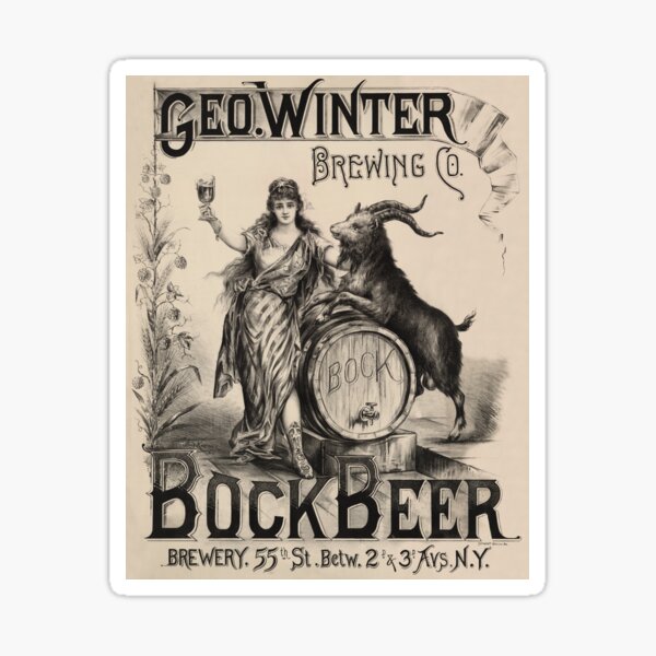 "BOCK BEER New York by Geowinter Brewing Co. Vintage Beverage ...