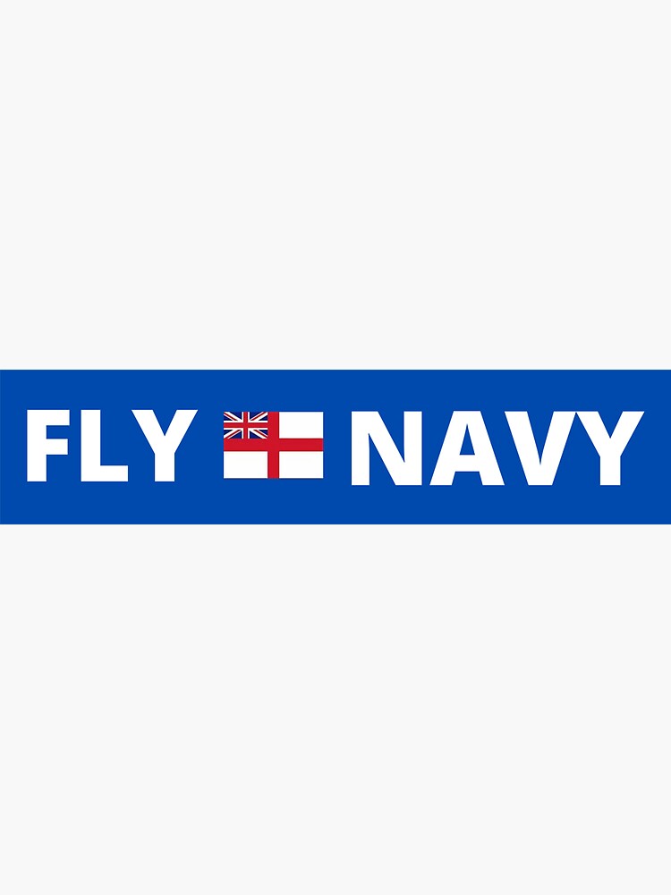 "Fly Navy" Sticker for Sale by Bagsyrose | Redbubble