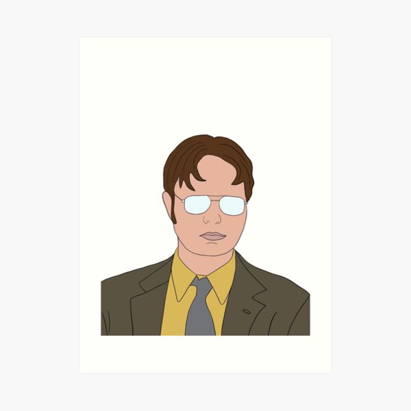 "dwight schrute digital portrait | the office us " Art Print for Sale ...