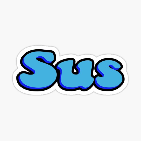 "Sus aesthetic sticker!" Sticker by carolinehickok | Redbubble