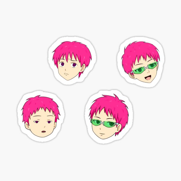 "Tiny Kusuo Saiki Sticker set" Sticker by HEULHOSHI | Redbubble