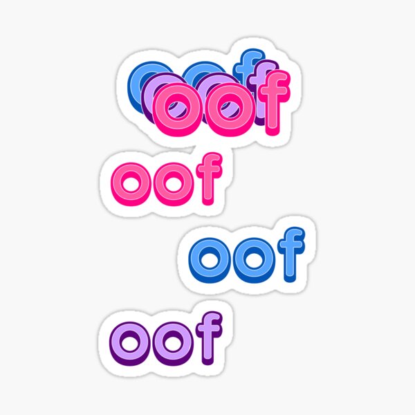 oof” Sticker Pack" Sticker by amyyy-t | Redbubble
