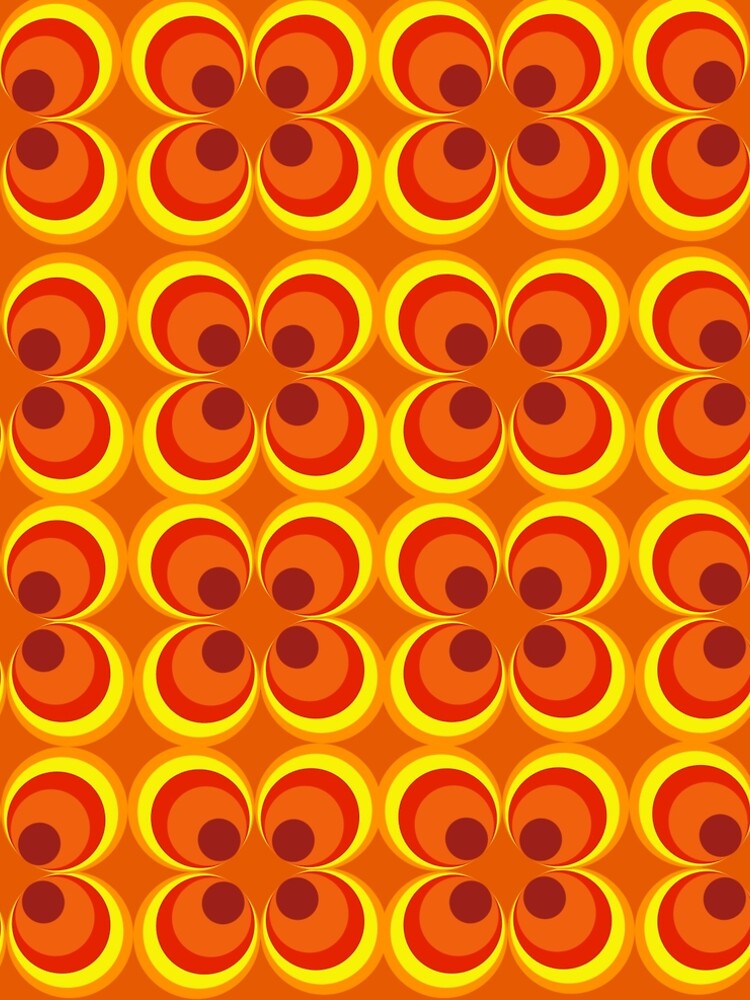 "1970s burnt orange retro design" A-Line Dress for Sale by pauloneill ...