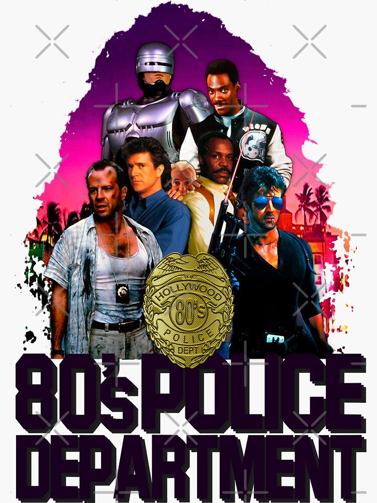 "80,S POLICE DEPARTMENT" Sticker by desingman | Redbubble