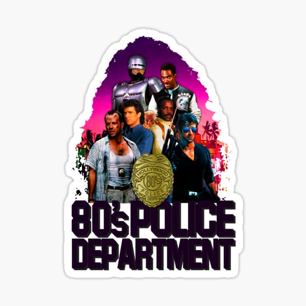"80,S POLICE DEPARTMENT" Sticker by desingman | Redbubble