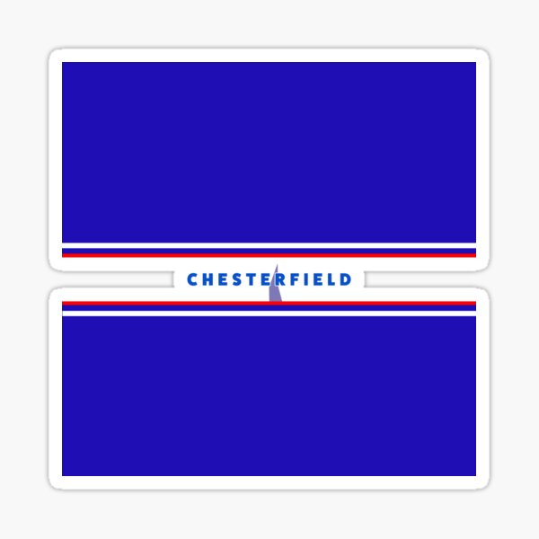 "Chesterfield " Sticker for Sale by Jamiecsmith1986 | Redbubble