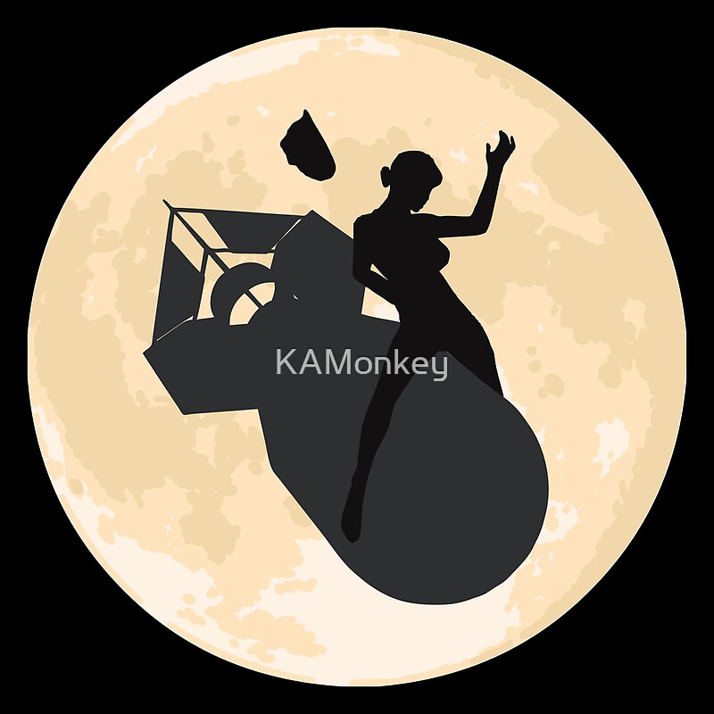 "Girl riding bomb..." by KAMonkey | Redbubble