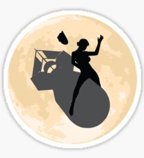 Girl Riding Bomb: Stickers | Redbubble