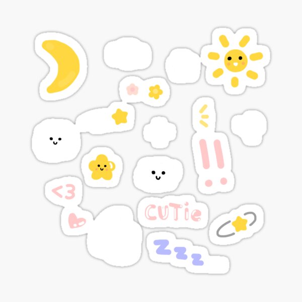 "soft sticker pack!!" Sticker for Sale by hshssi | Redbubble