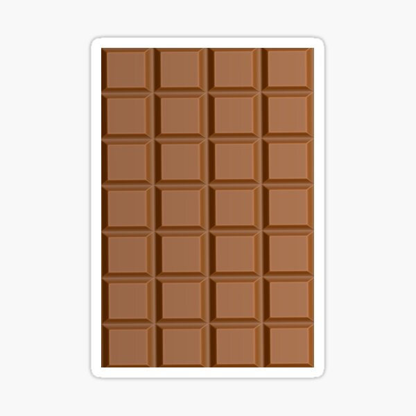 "Dark Brown Chocolate Obsession" Sticker by kulsumalik | Redbubble