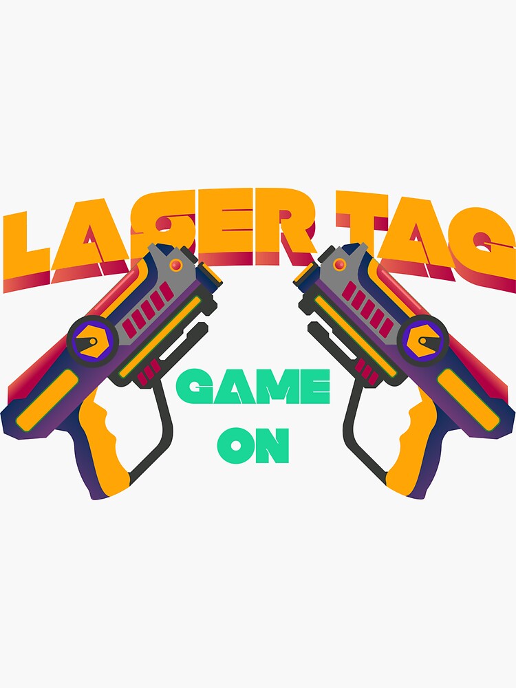"Gift for Laser Tag PLayers Funny EKG Laser Tag Birthday Party" Sticker ...