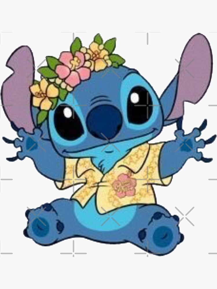 "Hawaiian Stitch" Sticker for Sale by GarfieldsLitter | Redbubble