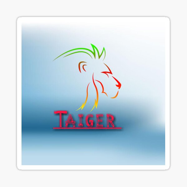 "taiger design for Redbuble " Sticker for Sale by Akash9911 | Redbubble