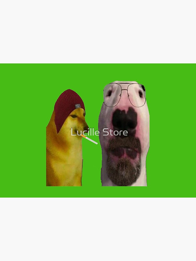 "Funny Cheems And Walter Doge Funny Meme T-shirts Stickers Mask" Mask ...