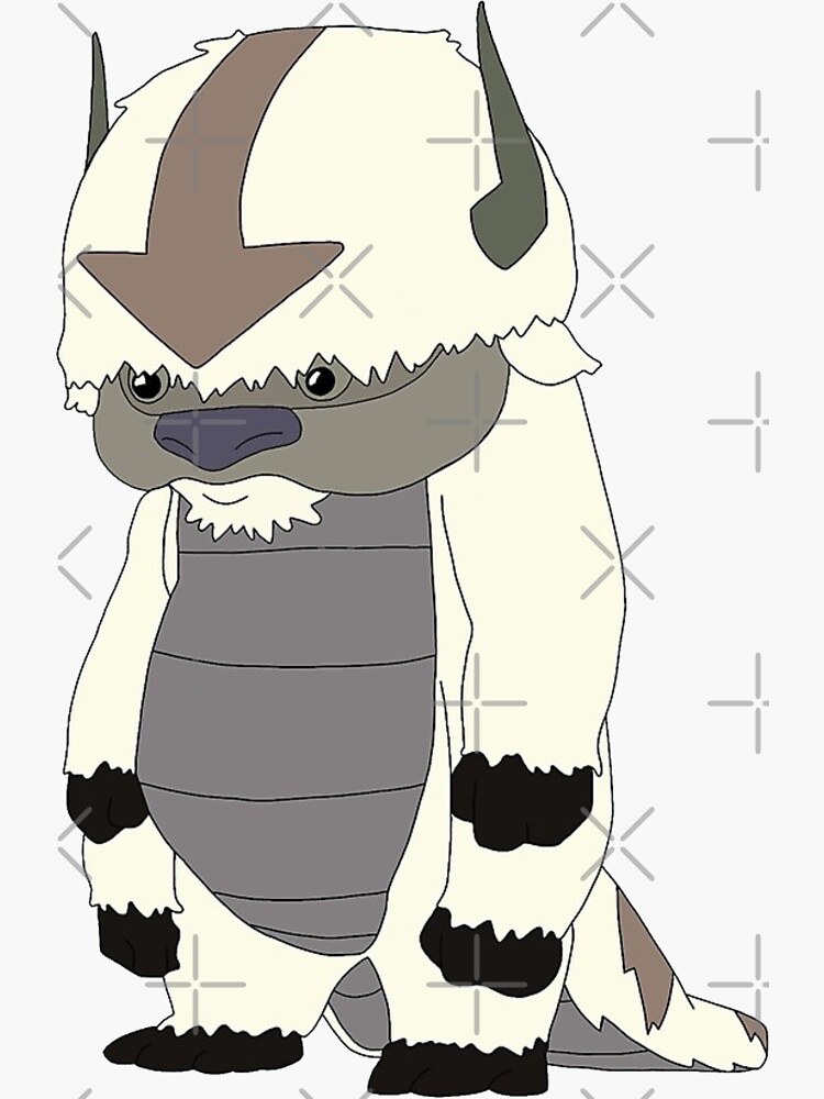 "Avatar Standing Appa" Sticker for Sale by Supremest | Redbubble