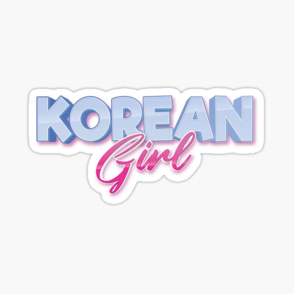 "Korean Girl" Sticker for Sale by ProjectX23 | Redbubble