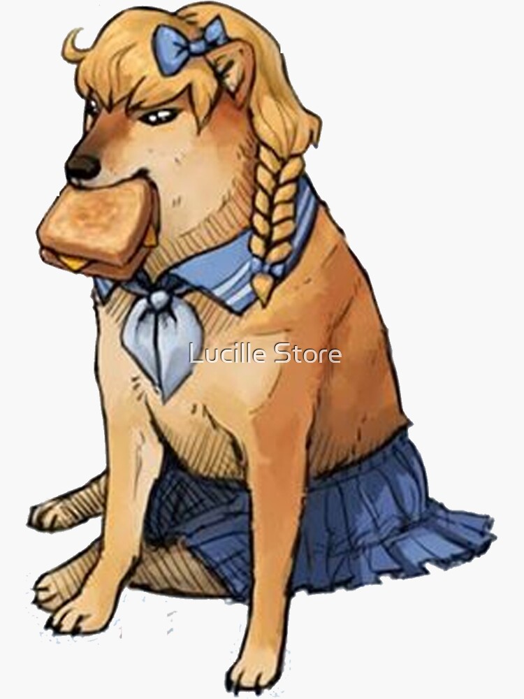 Pegatina «Cute Cheems Girl Meme bebió para Doge Lovers T-shirts ...