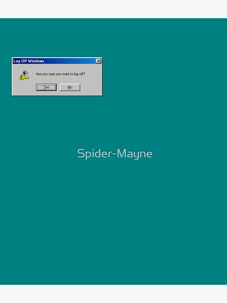 Windows 98 Log Off Screen Backpack