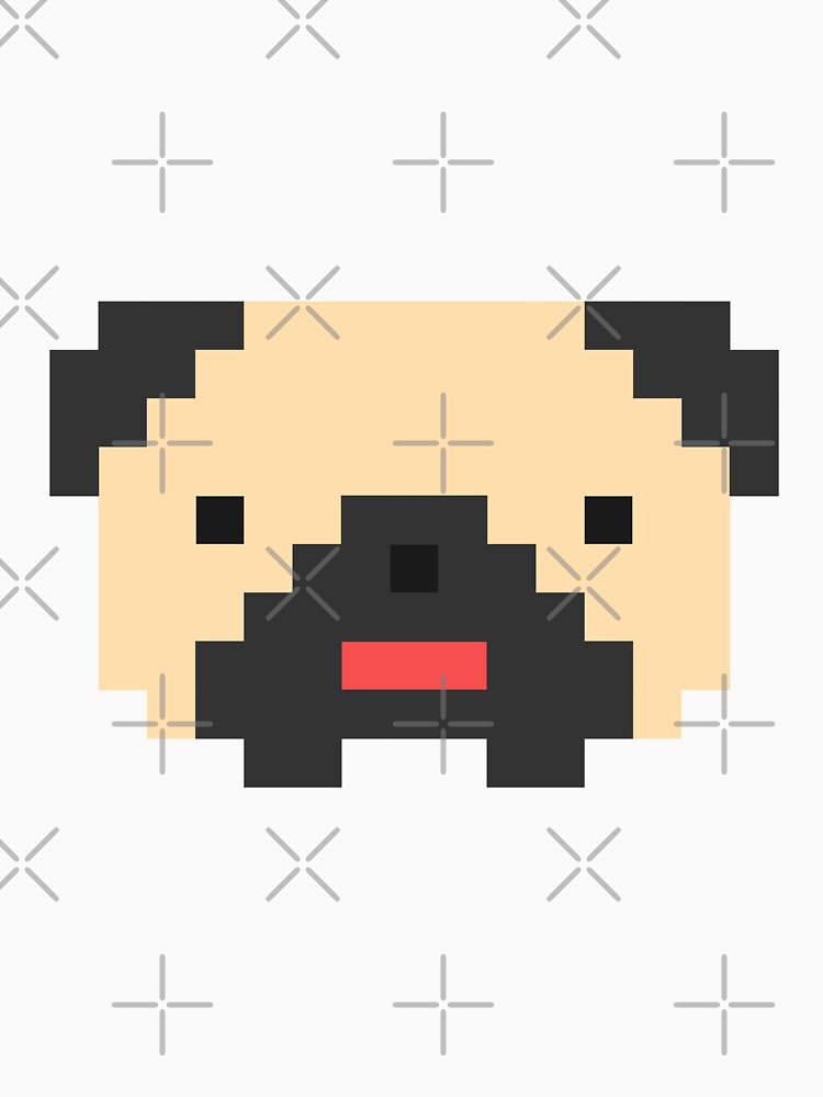"Pug - Minimal Pixel Art" T-shirt by pixelenpisi | Redbubble