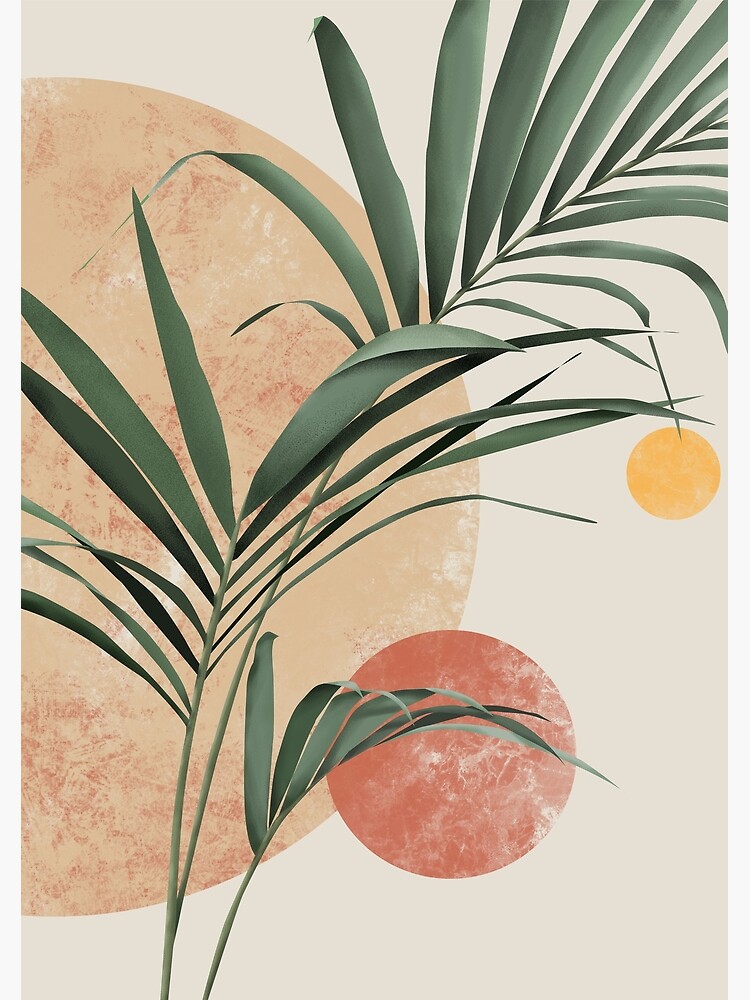 "Palm leaf boho art" Art Print for Sale by CativeWalls | Redbubble